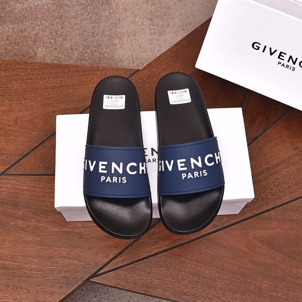 Givenchy สถานียุโรป 2024 Street Wear แฟชั่นหล่อคู่สไตล์รองเท้าแตะสวมใส่ ...