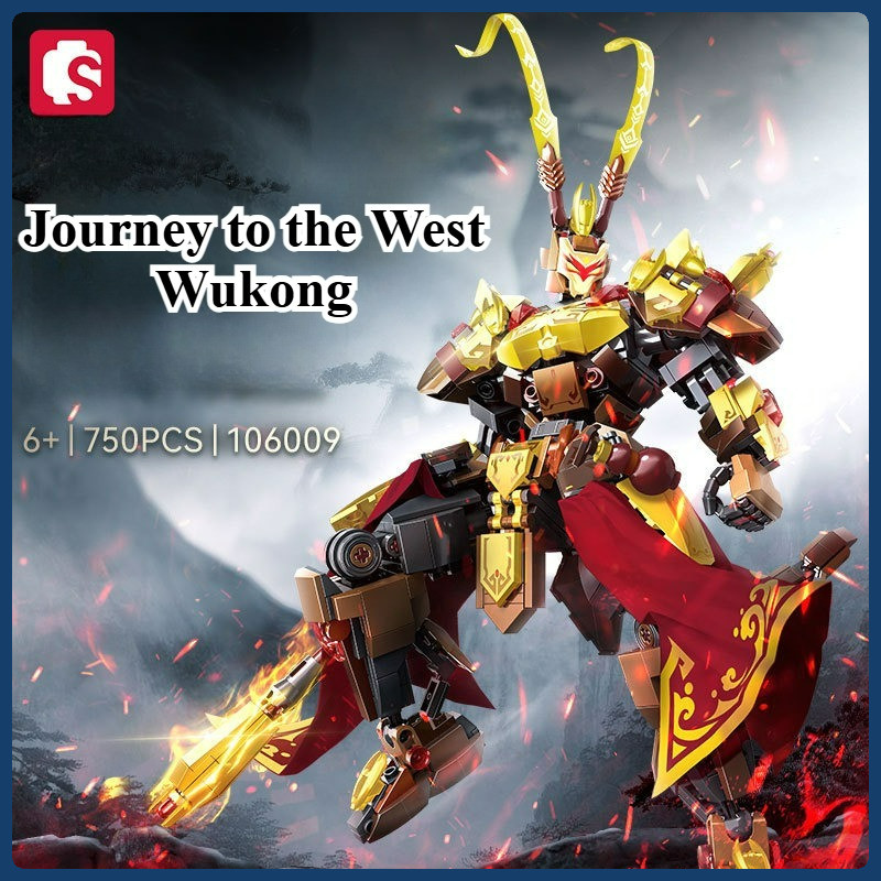 106001-09 Journey to the West Wukong mecha ของเล่นบล็อกตัวต่อเพื่อ ...
