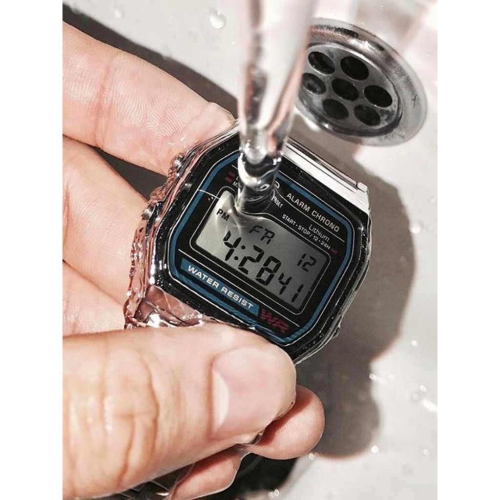 แบตเตอรี่ใช้งานได้เจ็ดปี นาฬิกาอิเล็กทรอนิกส์ Casio F-91W/F-84W/ A158WA ...