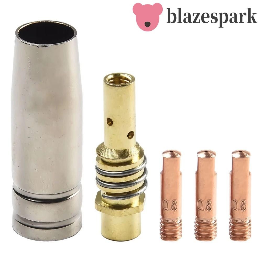 Blazespark เชื่อมหัวฉีด,ทนทานเคล็ดลับ MB15AK ไฟฉายไฟฉาย,ใช้งานง่ายทองแดงทนความร้อน MIG เชื่อม ...