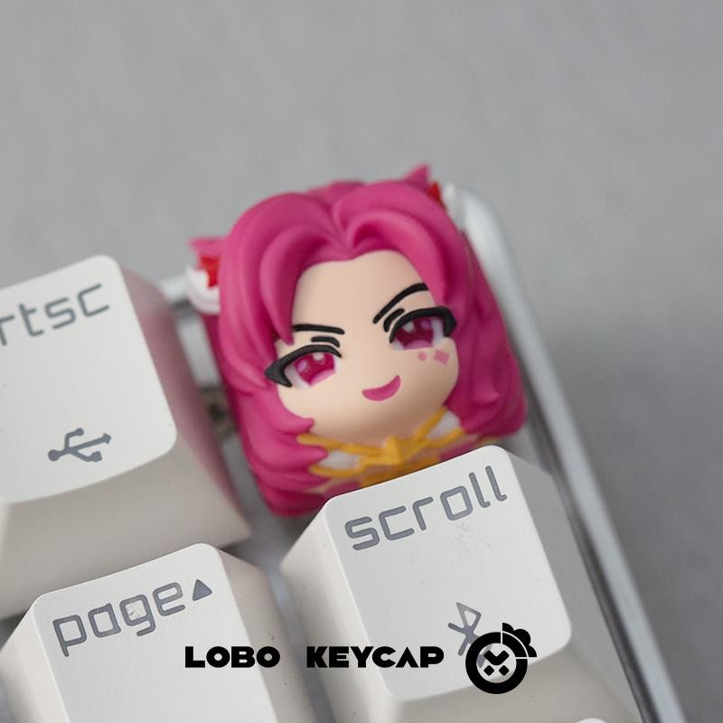 League of Legends Keycap Jinx Sword Mosale Fanny Cat ปุ่มกดเฉพาะ LOL ...
