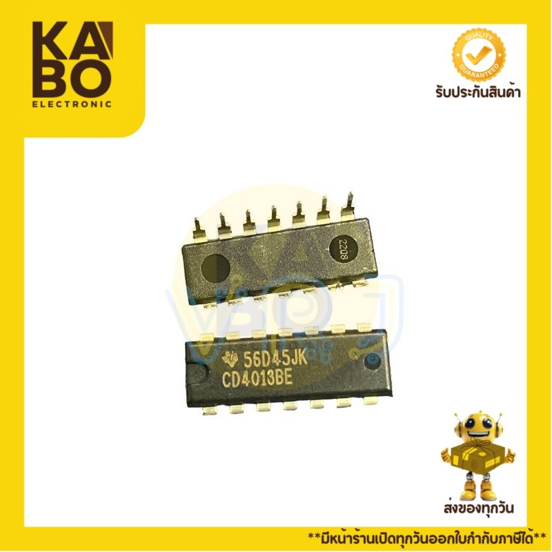 IC CD4013BP IC-17 ขา DIP 14 ขา สำหรับวงจร Flip-Flop ข้อมูลมีความเสถียร ...