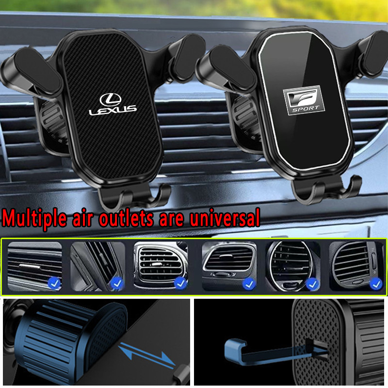 Lexus ผู้ถือโทรศัพท์มือถือแรงโน้มถ่วงในรถยนต์ Vent Clip บนขาตั้ง ...