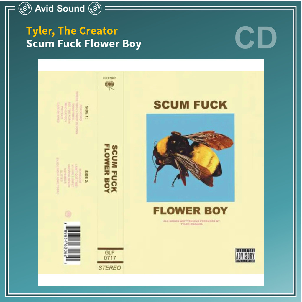 CD แผ่นซีดี Tyler The Creator Scum Fuck Flower Boy ใหม่ ซีล Tyler The ...