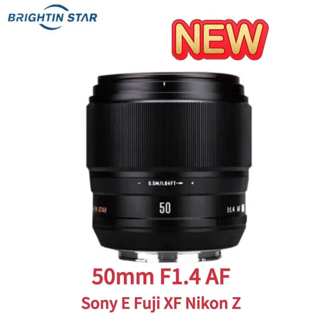 Brightin Star AF 50 มม.F1.4 Full Frame Mirrorless เลนส์กล้องดิจิตอลสําหรับ Sony E ZVE10 A6400 A7 ...