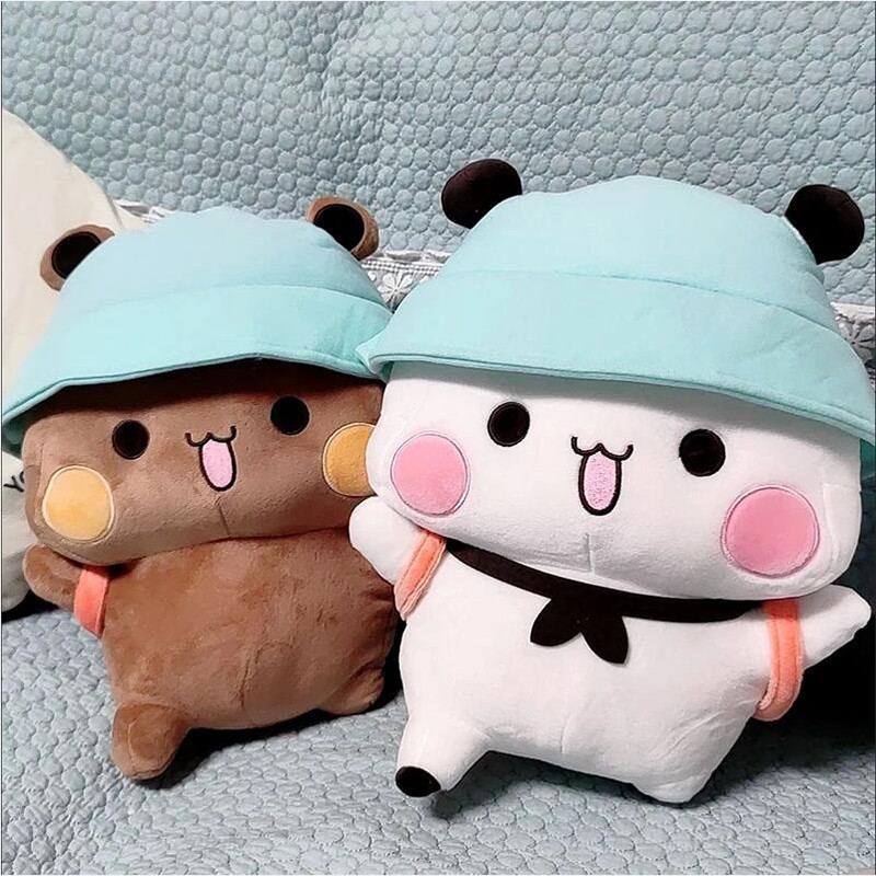 น่ารัก Yier Bubu และ Dudu Plushies น่ารัก Panda หมีคู่ตุ๊กตาสัตว์ ...