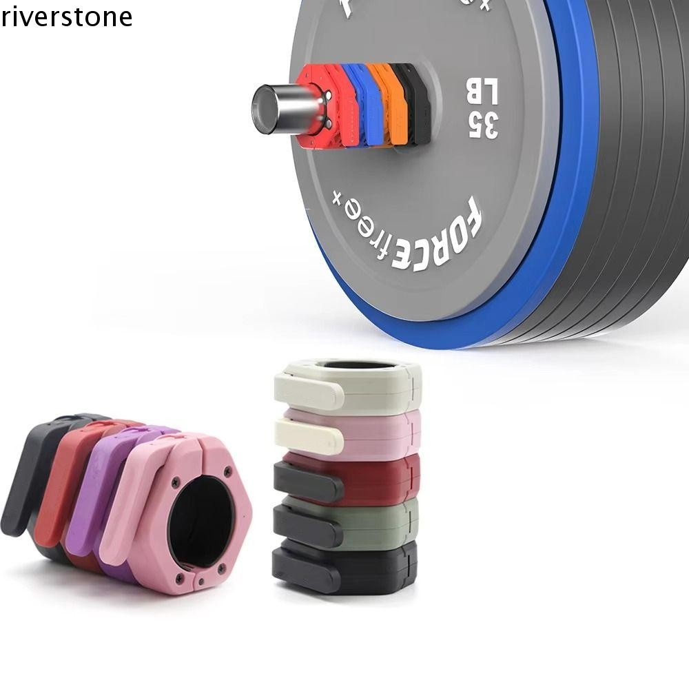 RIVERSTONE Barbell Spin Lock, หกเหลี่ยมแม่เหล็กยกน้ําหนัก Barbell ...