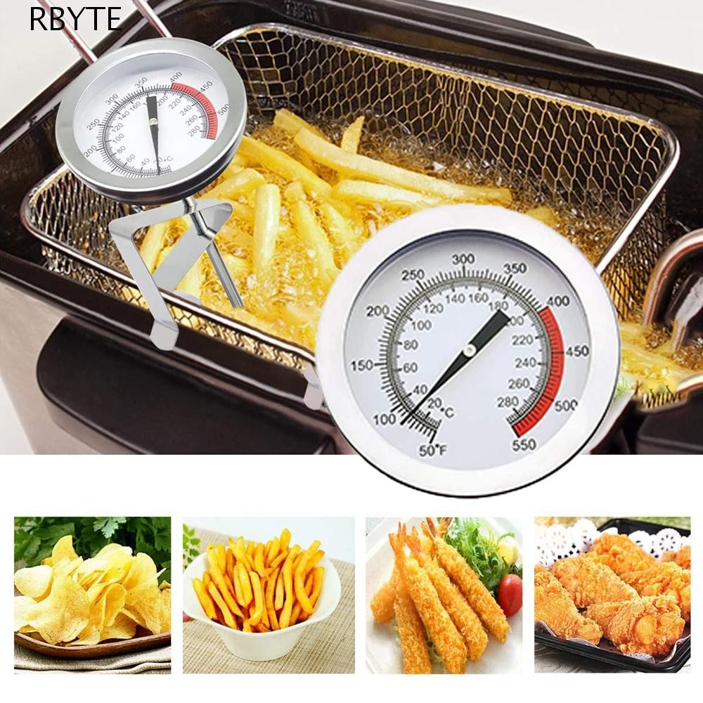 RBYTE เครื่องวัดอุณหภูมิอาหารพร้อมคลิปในครัวเรือนทอดลึกทันทีอ่านบาร์บีคิว | Shopee Thailand