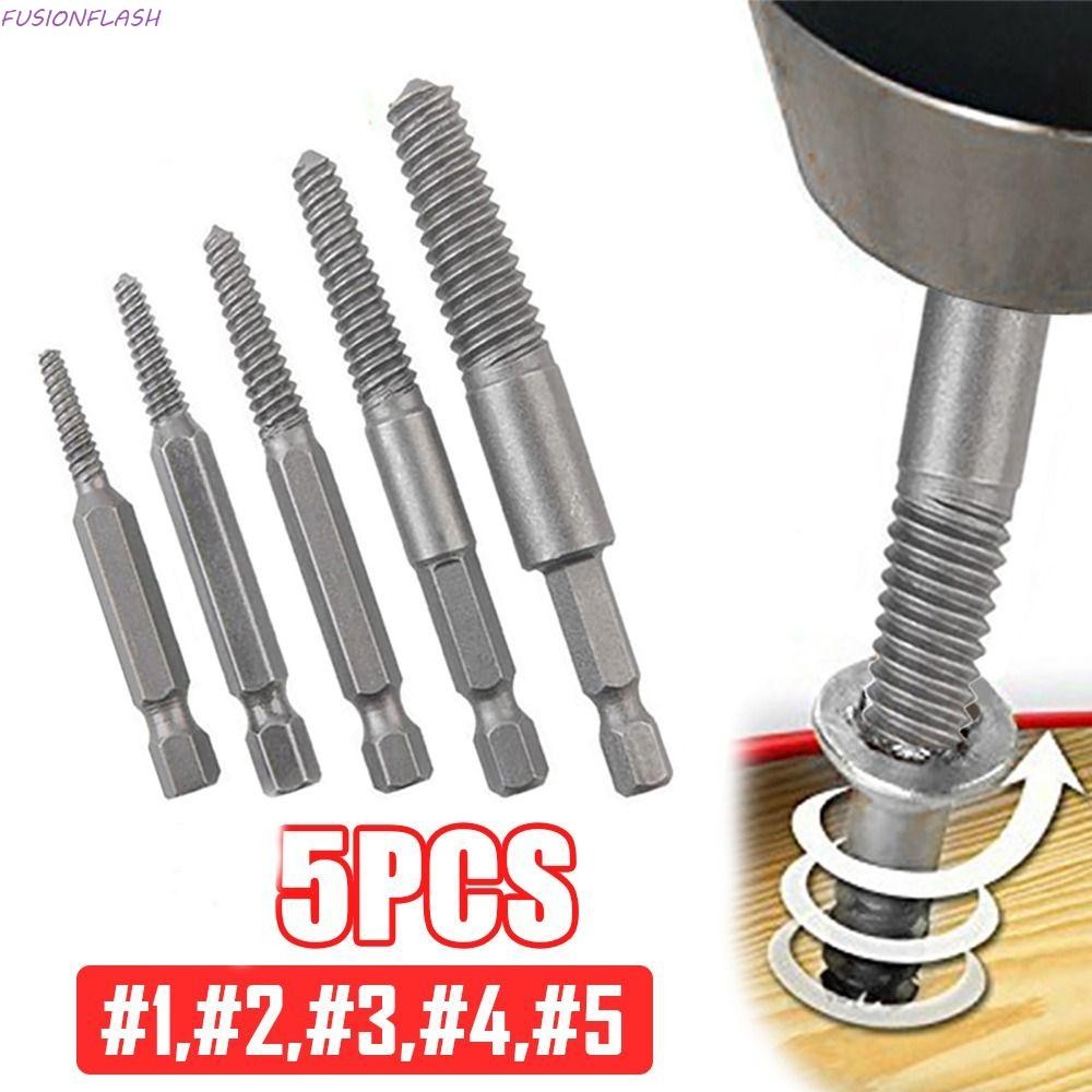 FUSIONFLASH สกรู Extractor Stripped Remover Hex Shank สกรูหัก ...