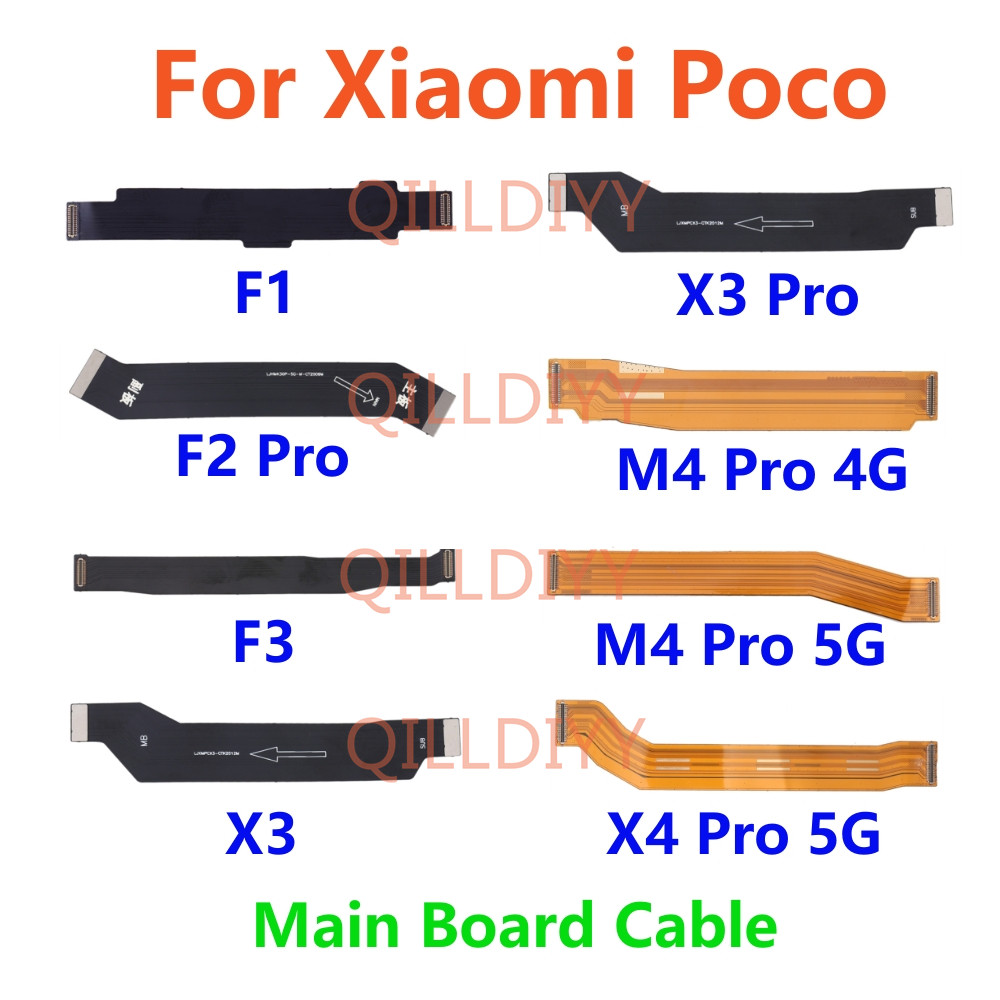 1pcs บอร์ดหลัก FPC Flex สายเมนบอร์ดสําหรับ Xiaomi Poco X3 F3 F1 F2 X4 ...