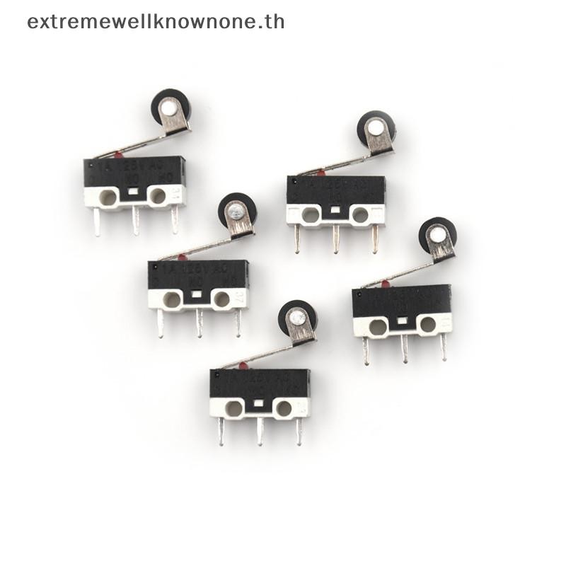 EWTH 5 ชิ้นใหม่ Ultra Mini Micro Switch Roller Lever Actuator Microswitch SPDT สวิตช์ย่อย EWTH ...