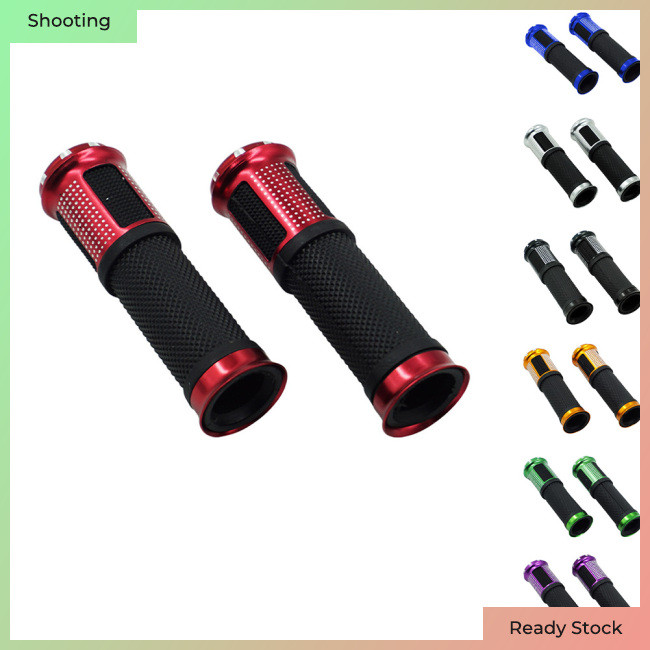 ขายร้อน! 1 คู่รถจักรยานยนต์ Hand Grips CNC อลูมิเนียมยางนุ่ม Handlebar ...