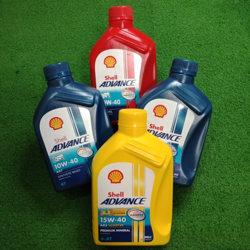 น้ำมันเครื่อง Shell Advance 10W40 สังเคราะห์แท้ 100% (ป๋องเทา) | Shopee ...