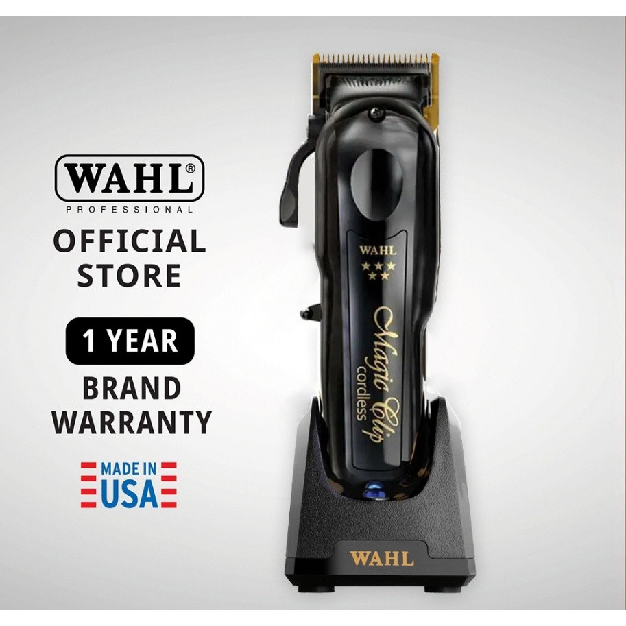 ปัตตาเลี่ยนตัดผมมืออาชีพ Wahl 5 Star Black Wireless Magic Clip-Cone ...