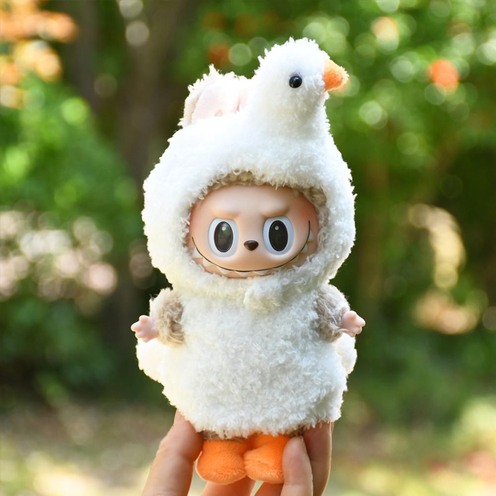 Clothing เฉพาะ17 ซม.กล่องตาบอด Labubuu Dress Up กระโปรงกบ Piggy Plush ...