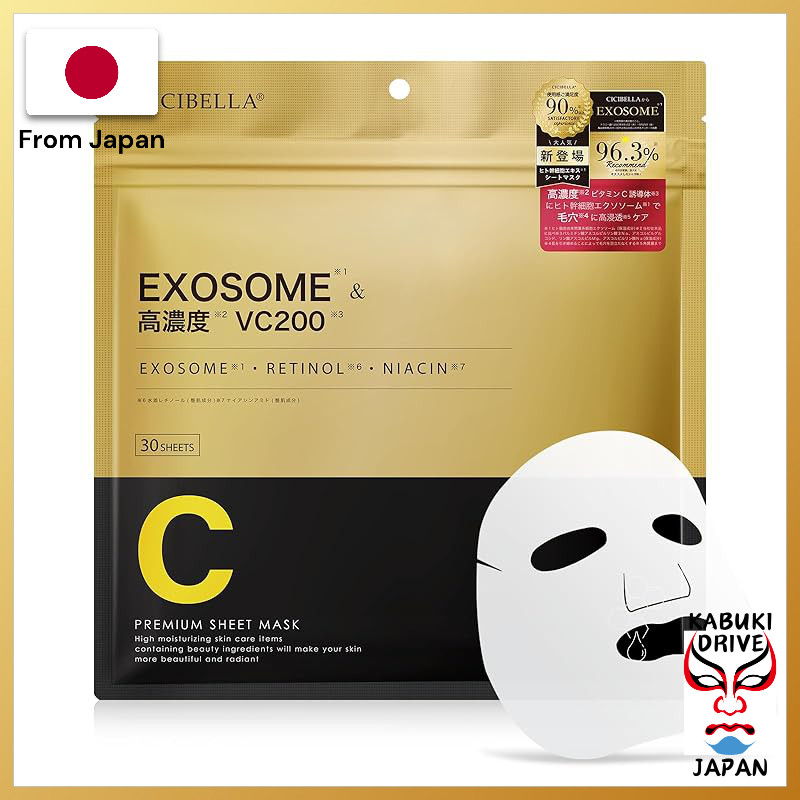 Cicibella Exosome Face Mask - 30/60 Count Hydrating Sheet Masks with Human Stem Cells and High ...