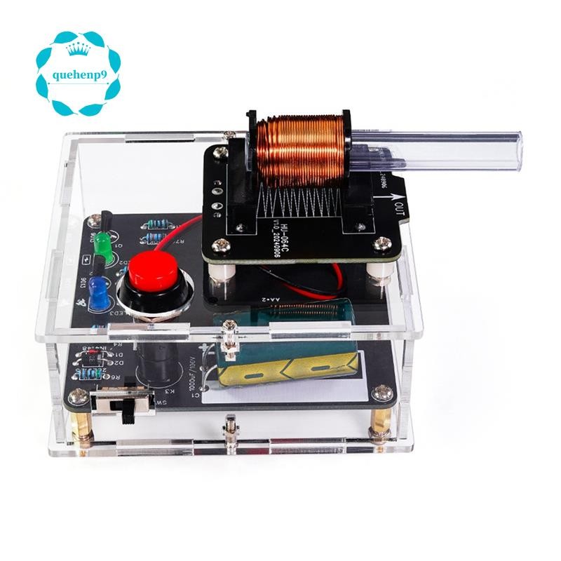 [quehenp9]เครื่องส่งสัญญาณแม่เหล็กไฟฟ้า Dc 3V DIY ชุดอิเล็กทรอนิกส์, ปืนใหญ่แม่เหล็กไฟฟ้ากําลัง ...