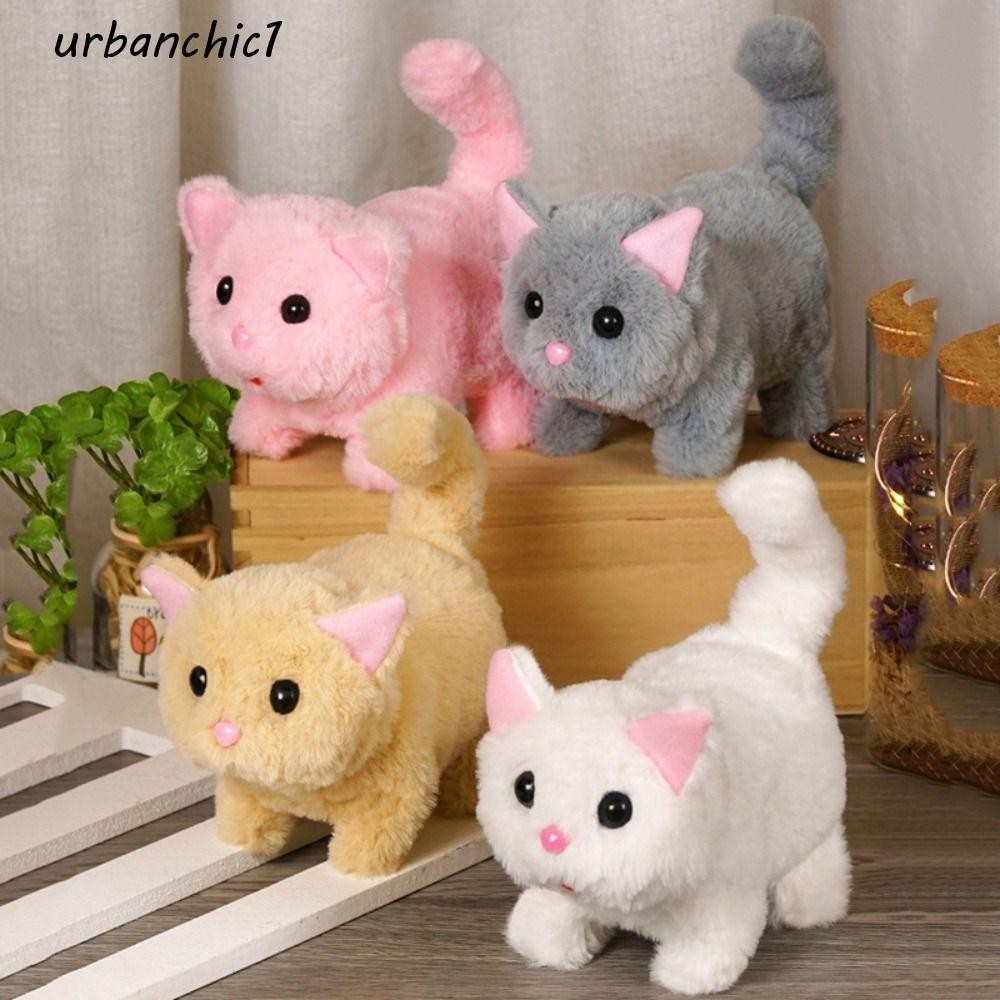 Urbanchic Cat Plush Toy, Tail Wiggle Head เขย่าตุ๊กตาอิเล็กทรอนิกส์ ...