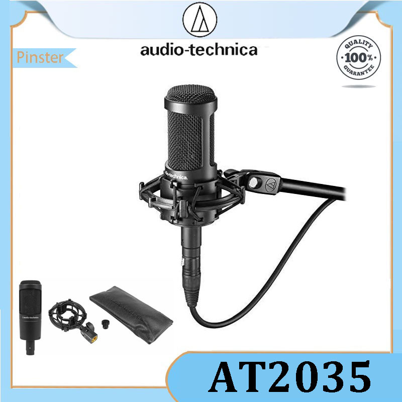 Audio Technica AT2035 ไมโครโฟนแบบ capacitive studio, ไมโครโฟน XLR ...