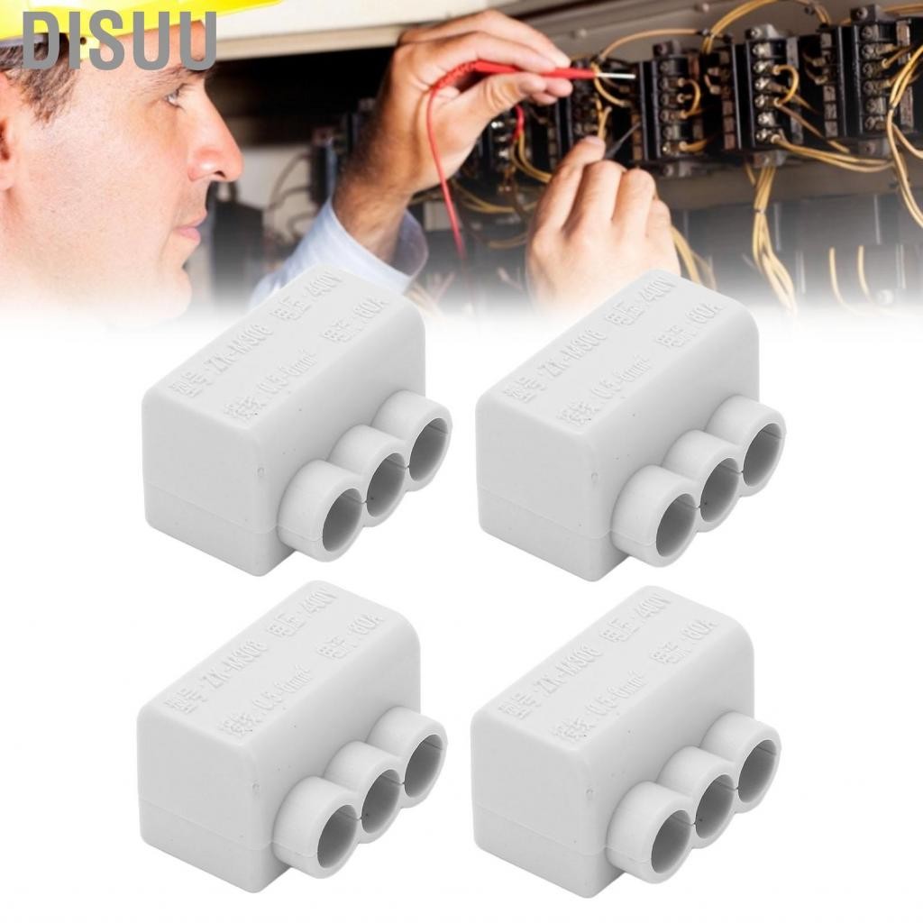 Disuu Quick สายไฟ Terminal BLOCK 10pcs ความต้านทานต่ำตัวนำทองเหลือง 1 ...