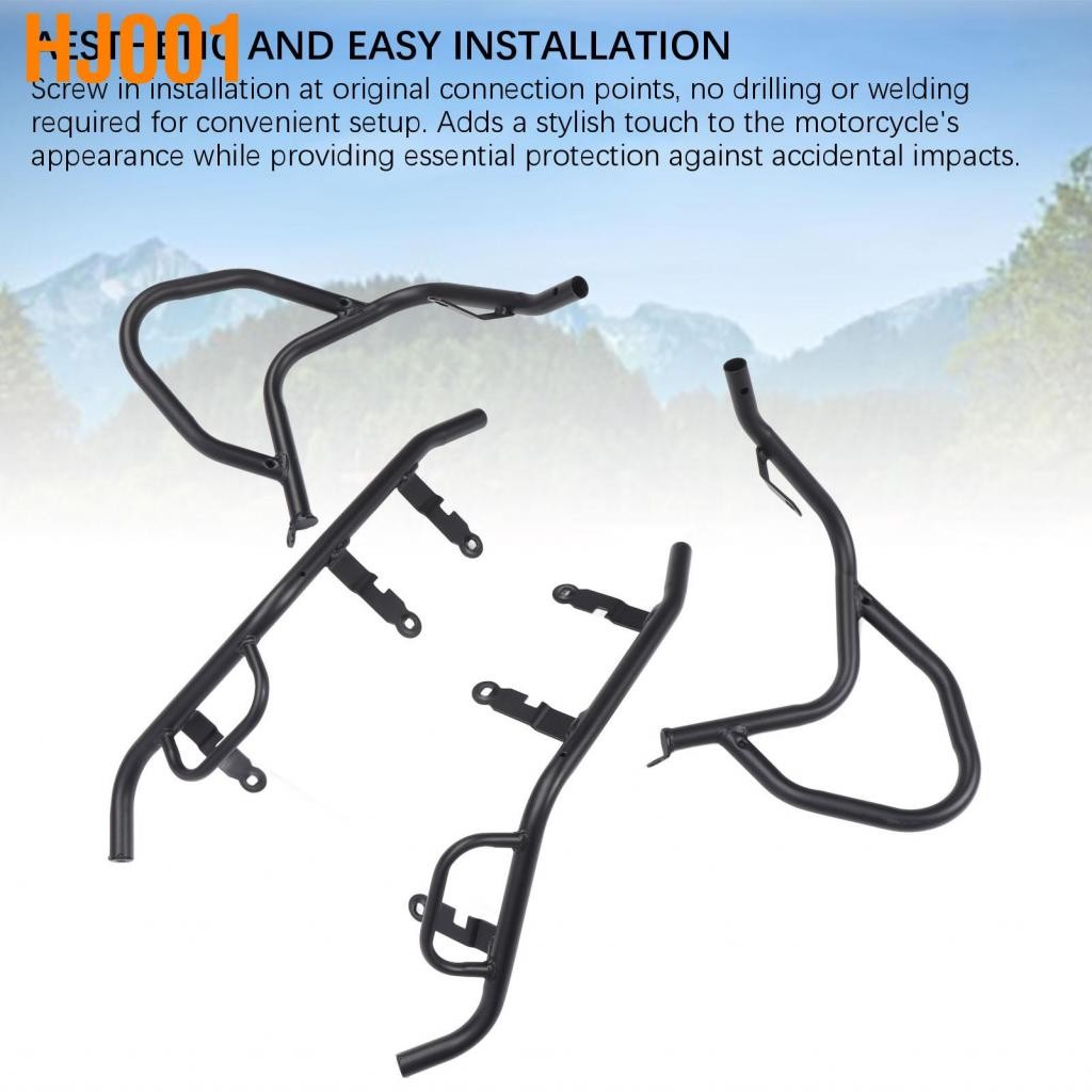 HJ001 เครื่องยนต์มอเตอร์ไซค์ Crash Bar Guard Carbon Steel Highway Frage ...