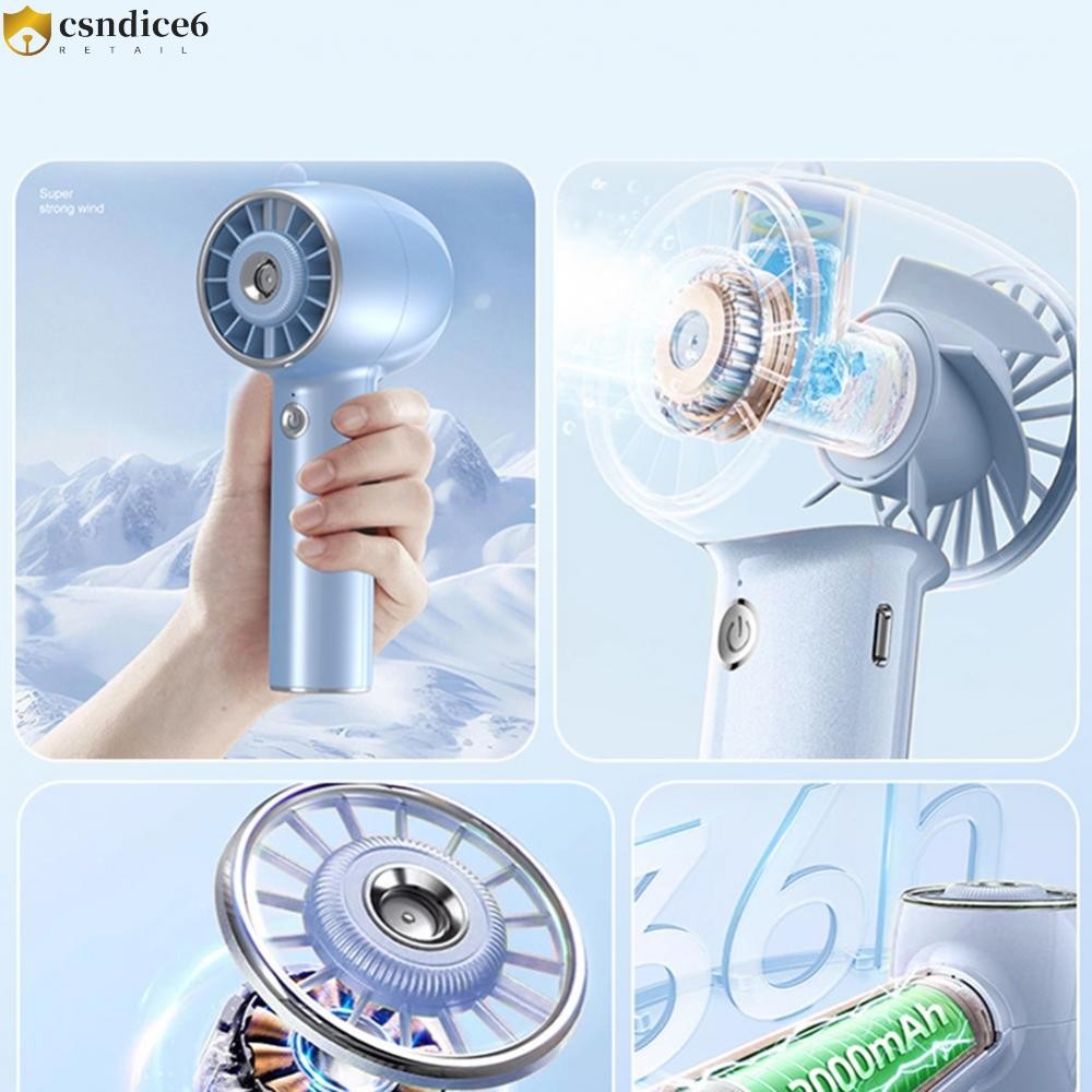 Handy Portable Cooling Solution พัดลมหมอกสเปรย์แบบชาร์จ USB ขนาดเล็กสาม ...