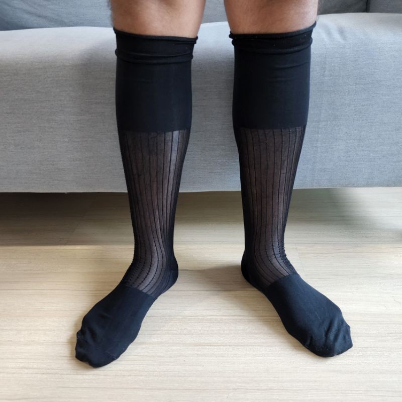 ถุงเท้าทำงาน ถุงเท้าทำงานผู้ชาย Men's Sheer Socks Nylon spandex OTC TNT ...