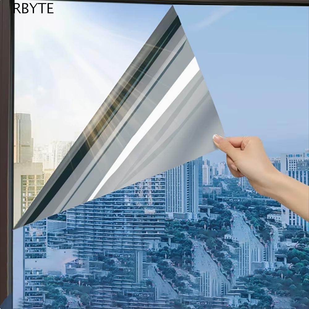 RBYTE สติกเกอร์กระจกบังแดด, Anti Peeping Sun Protection One Way Mirror Window Film, ทนทาน Self ...