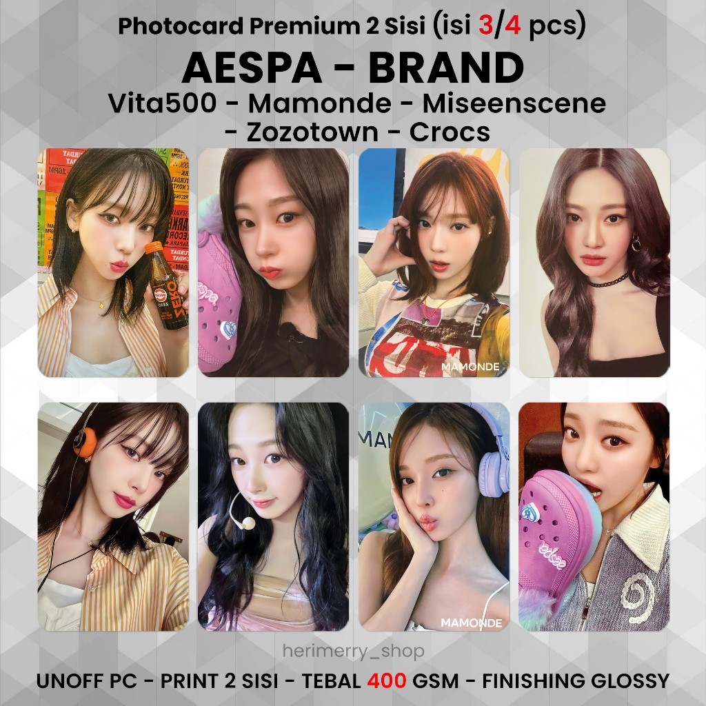 (CONTENTS 3/4 ชิ้น) Photocard AE*5P4 ยี่ห้อ - PC Photocard 2 ด้าน Kpop ...