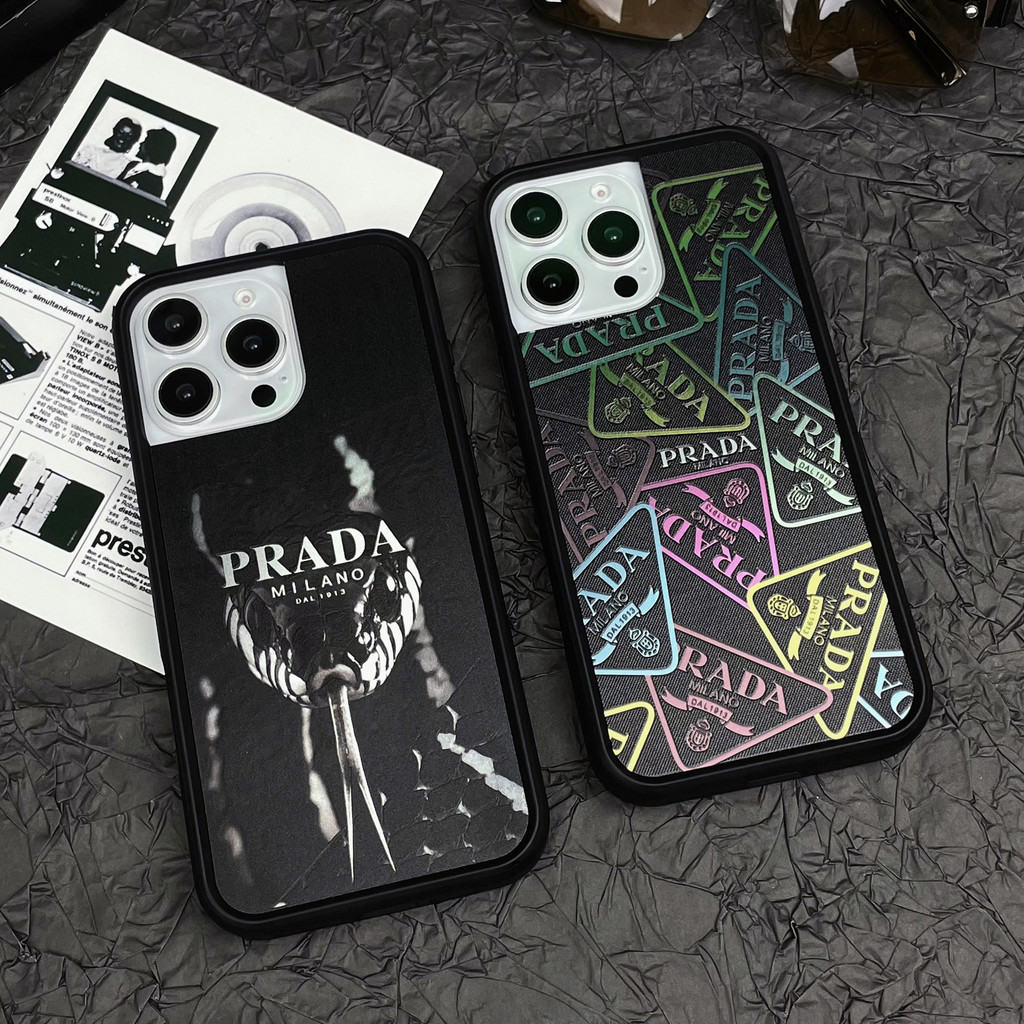 แฟชั่น Prada Hard Shell PC เคสแม่เหล็กสําหรับ IPHONE 16 15 14 13 12 PROMAX PLUS ฝาครอบป้องกัน ...