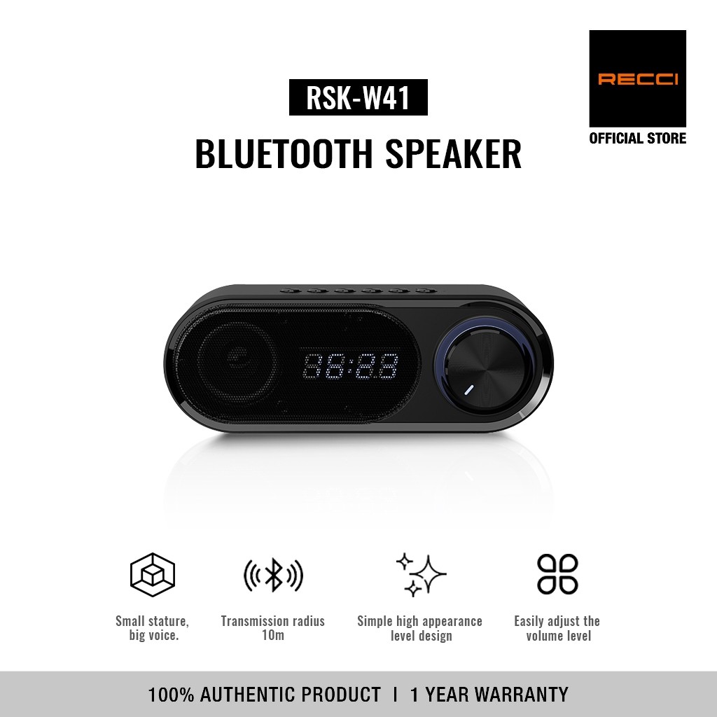 XLB-Recci RSK-W41 ลำโพงบลูทูธ ลำโพงนาฬิกา การ์ดปลั๊กอิน ลำโพงบลูทูธ TF Bluetooth 5.0 | Shopee ...