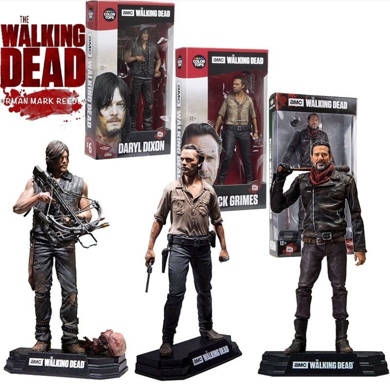 The Walking Dead season 8 Rick Grimes Daryl Rick Negan PVC action ...