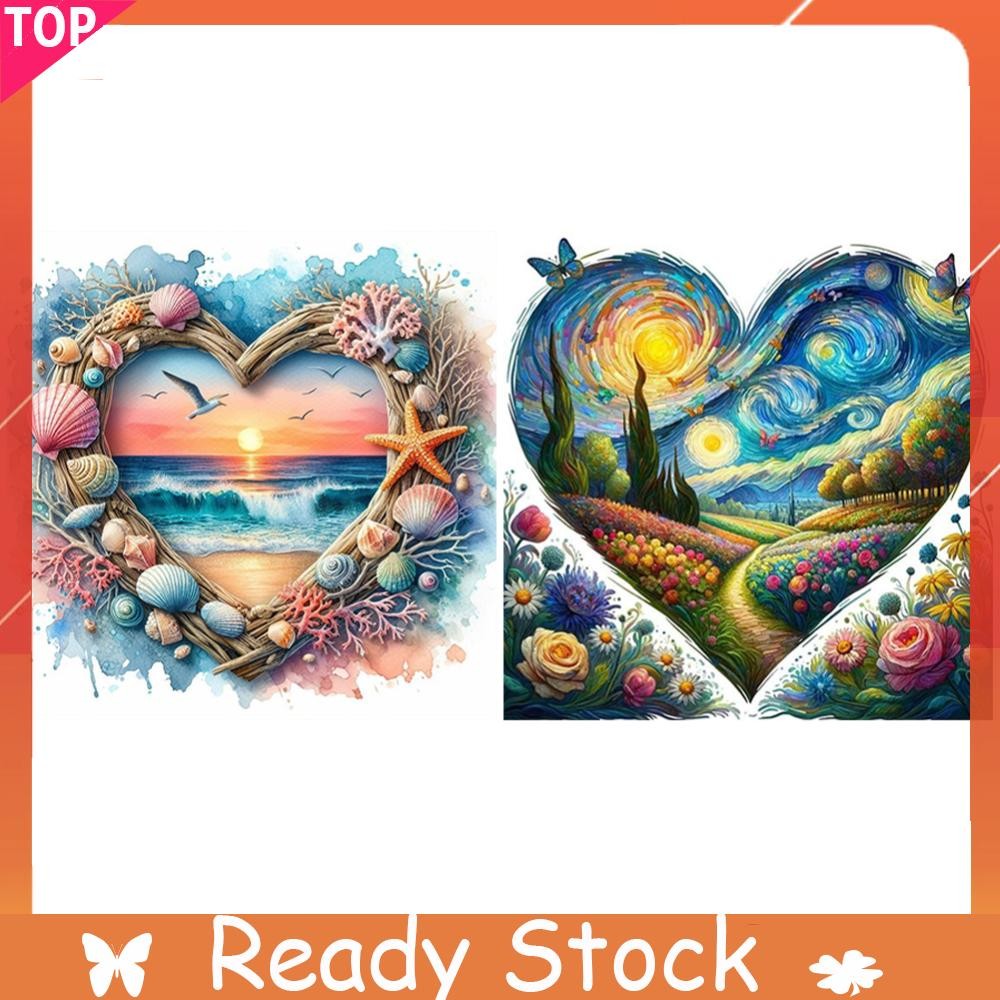 5d DIY เต็มรอบเจาะเพชรภาพวาด Love Scenery Art Home Craft Decor | Shopee ...