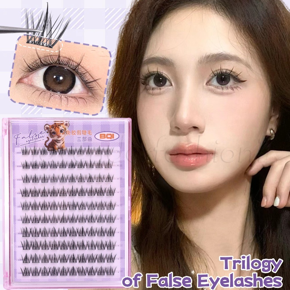 ขนตาปลอมปลอดกาว 10 แถว - อุปกรณ์แต่งหน้าดวงตา - DIY Segmented Long Eyes Lashes - เครื่องมือต่อขน ...
