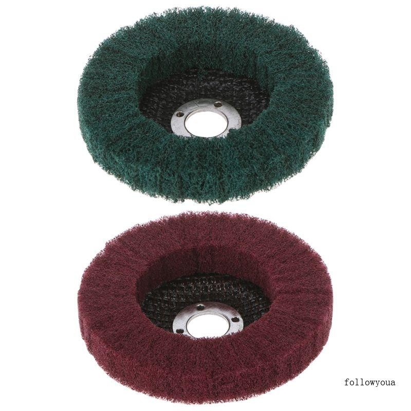 Fol ไนล่อนไฟเบอร์บดล้อขัด Buffing Disc Pad แปรงขัดเครื่องมือโรตารี่ ...