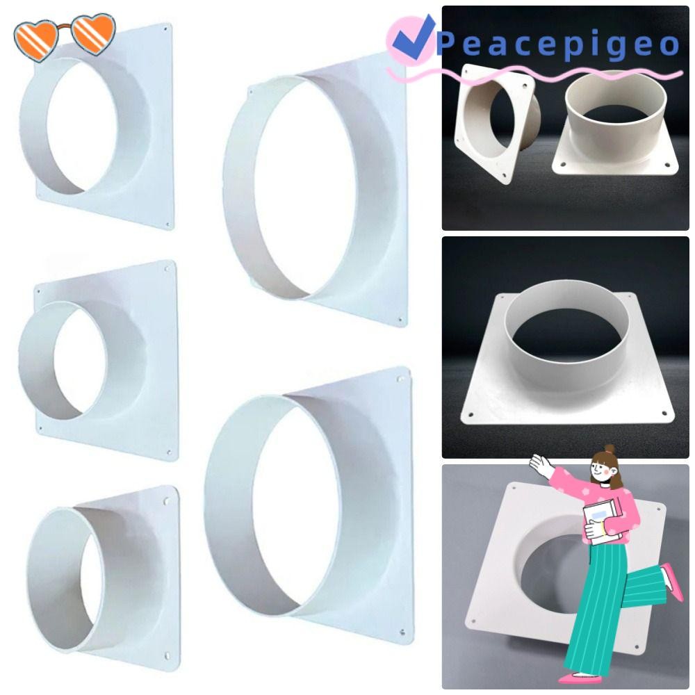 PEACEPIGEO 1 ชิ้นอะแดปเตอร์ช่องระบายอากาศ,หน้าแปลนติดตั้งง่ายตัวเชื่อมต่อท่อระบายอากาศ ...