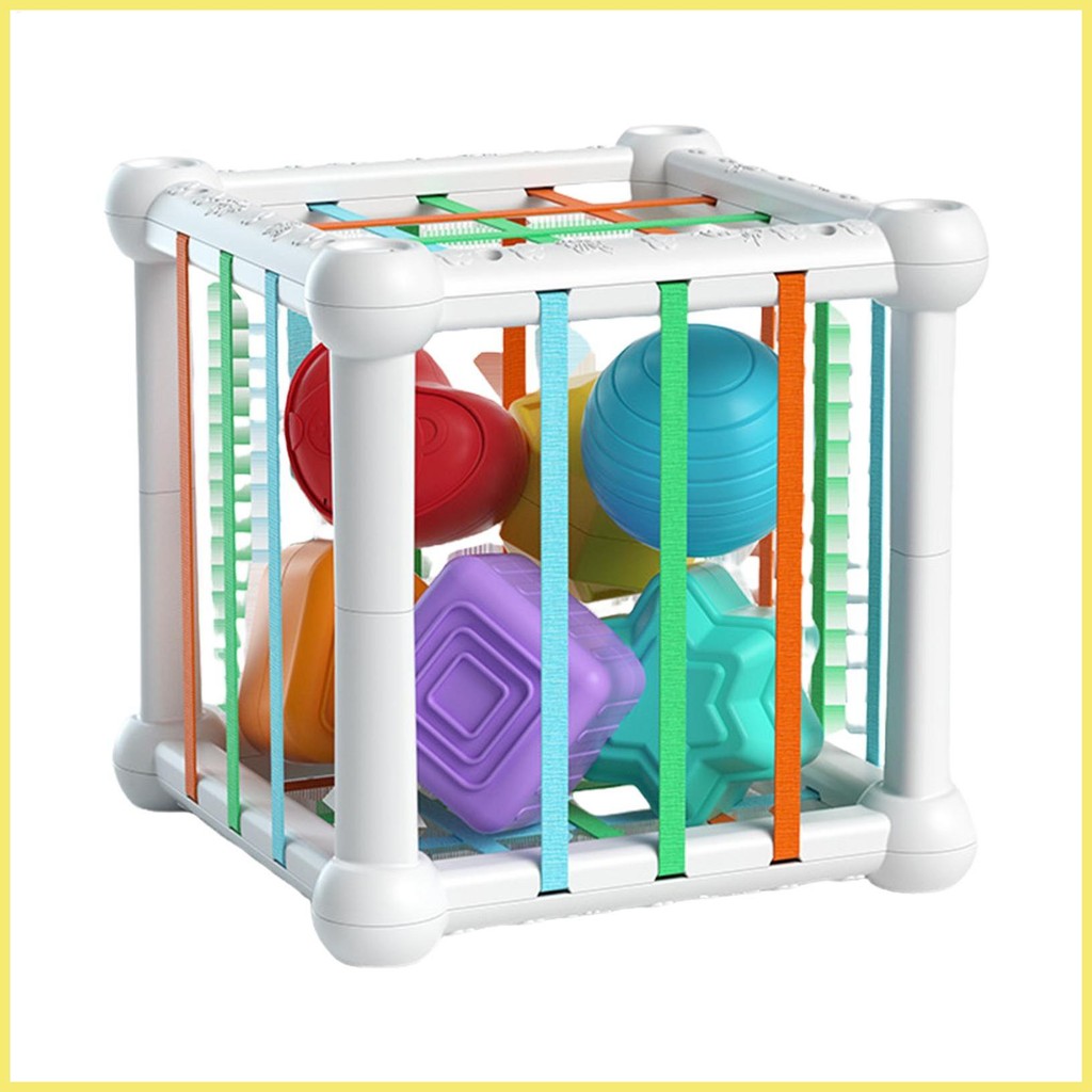 Baby Shape Sorter ก่อนวัยเรียน Sensory Blocks การศึกษา Textured Sensory ...