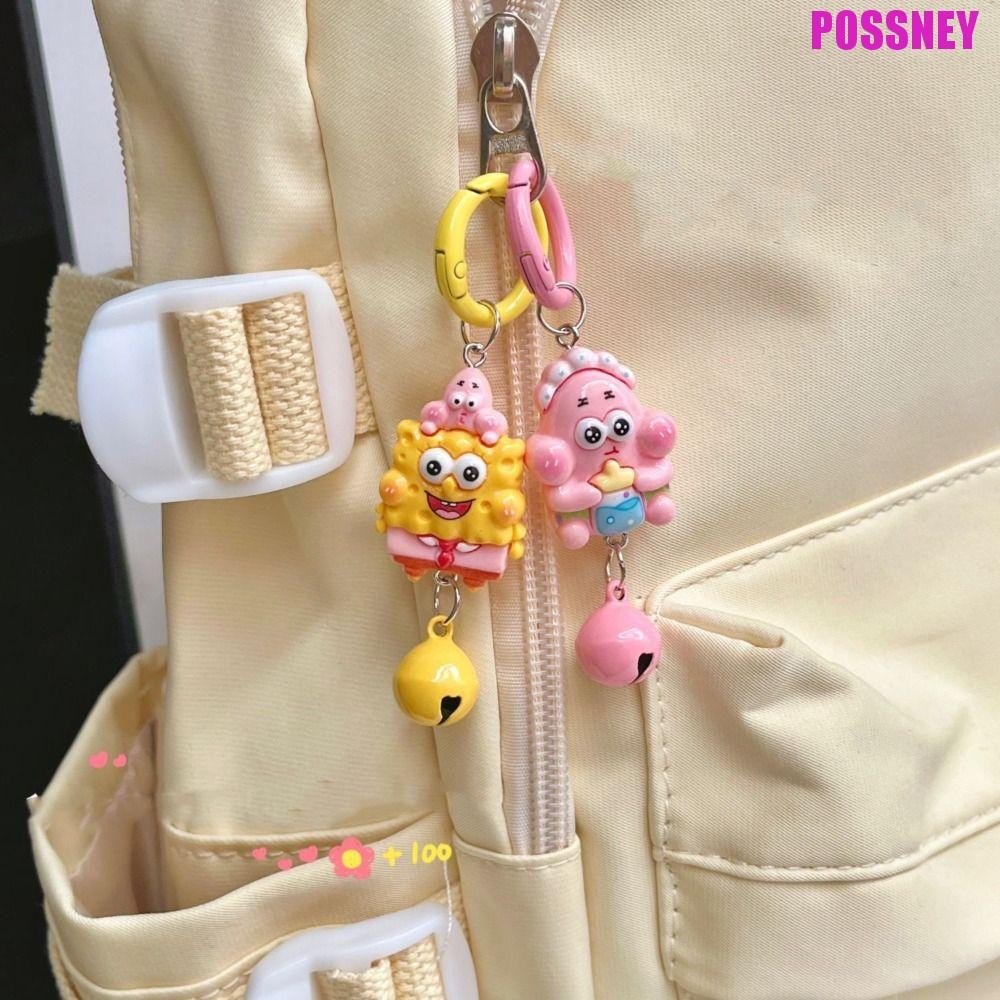 จี้กระเป๋าเป้สะพายหลัง POSSNEY, Patrick Star Resin SpongeBob Key Chain ...