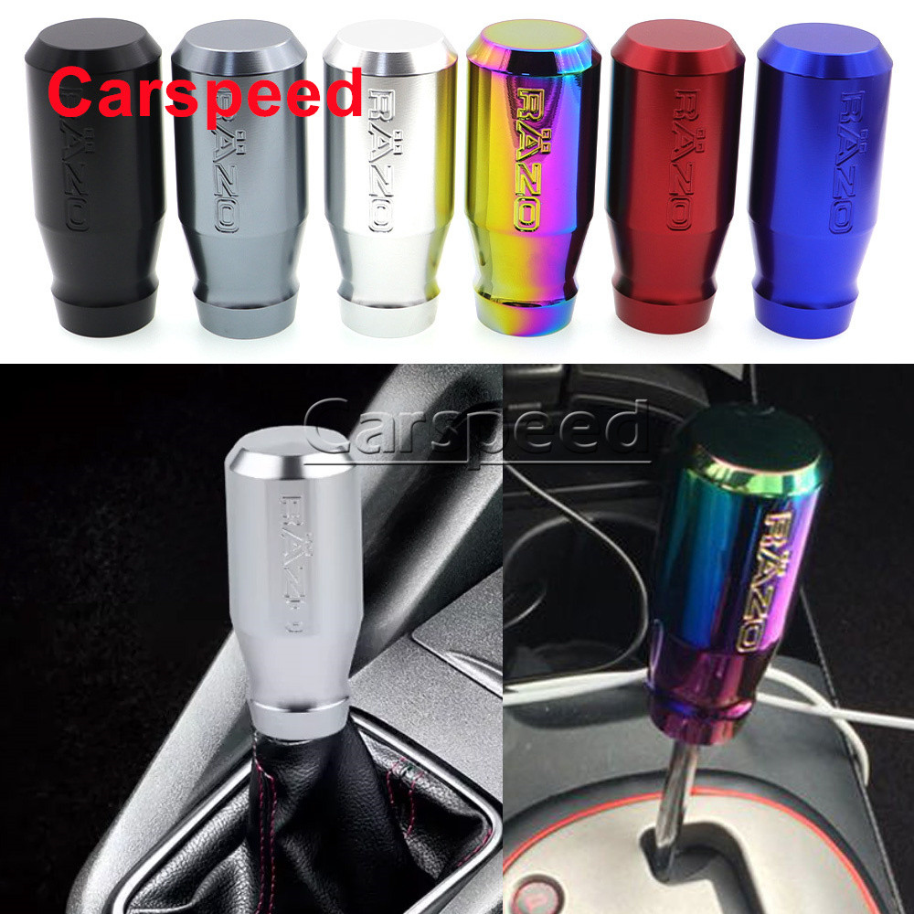 RAZO รถจัดแต่งทรงผมเกียร์ Shift Knob อลูมิเนียมน้ําหนัก Shifter ลูกบิด ...