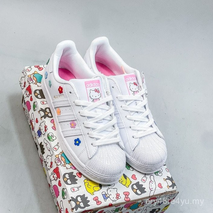 รองเท้าลำลองคลาสสิก Superstar Hello Kitty Clover shell he | Shopee Thailand