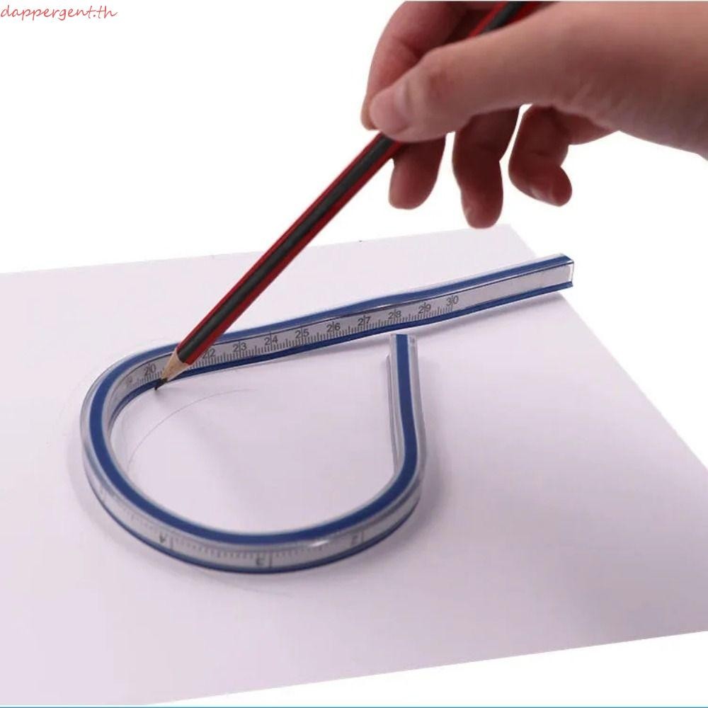 DAPPERGENT Curve Ruler, Serpentine พลาสติกรูปงูไม้บรรทัด,ร่างเครื่องมือ 30 ซม.40 ซม.50 ซม.60 ซม. ...