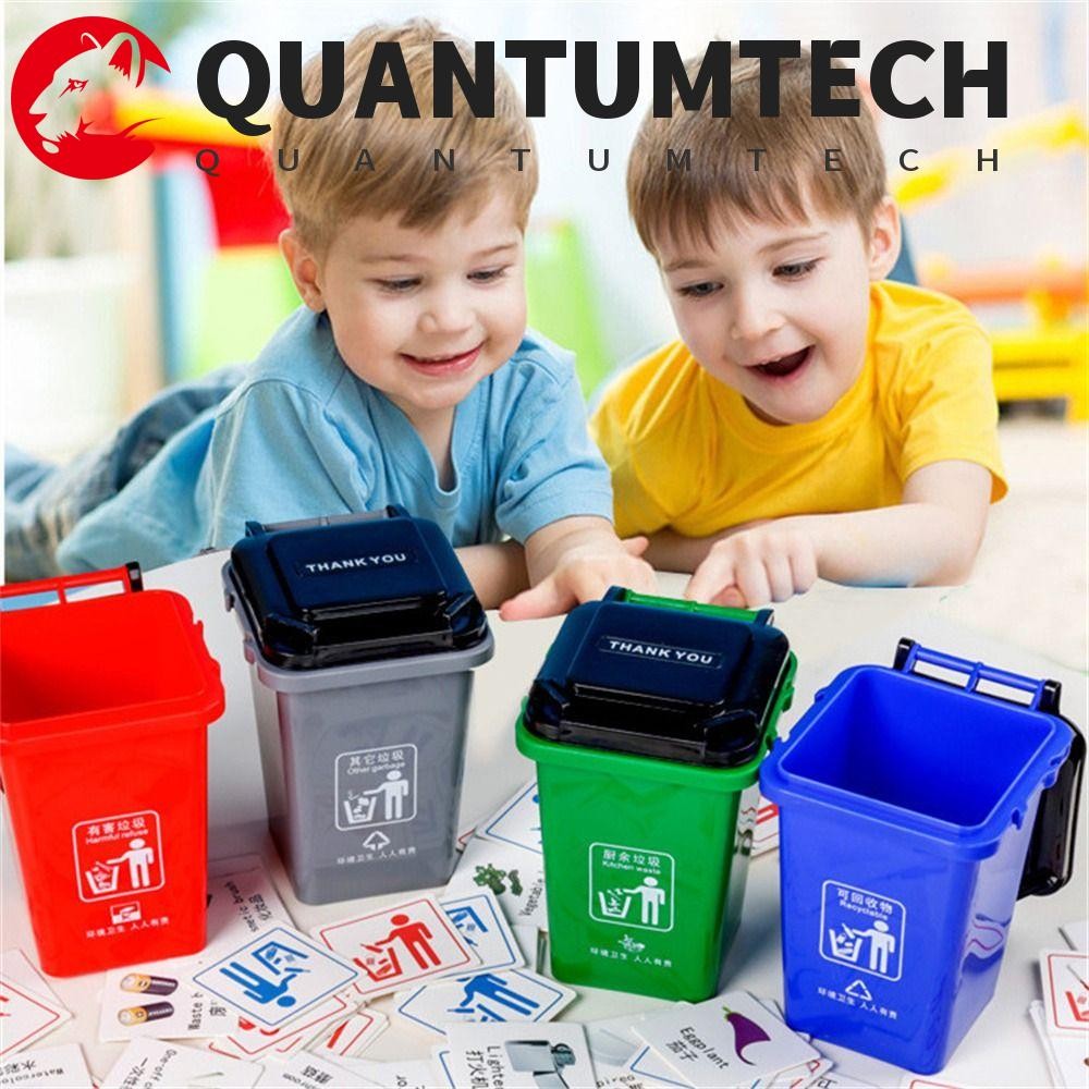 QUANTUMTECH ถังขยะขนาดเล็ก Kawaii Home Storage Can Mini ขยะ Sorting ของเล่นเด็ก Desktop ...