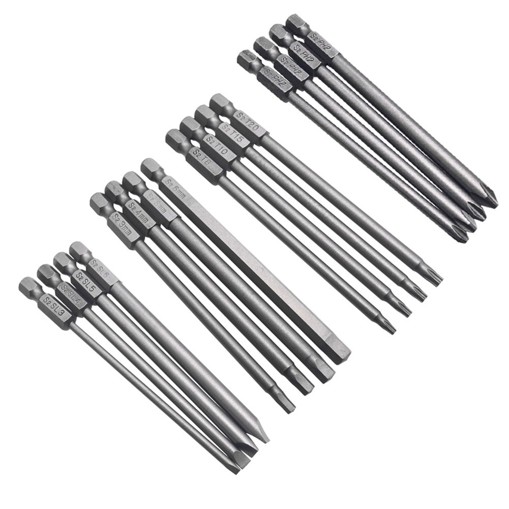 Torx Hex Cross Slotted Bits Cordless Drills Hand Screwdrivers For Cross ...