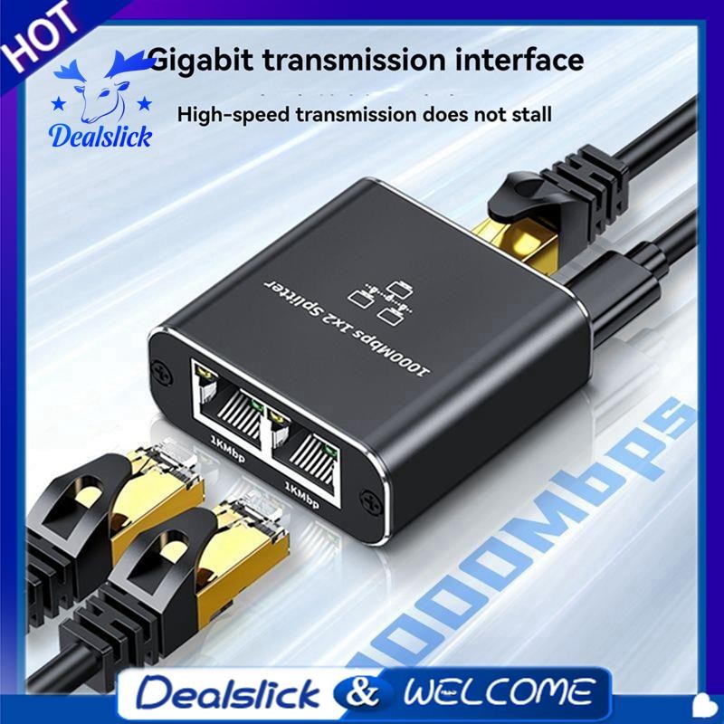 Dealslick1 In 2 Out Gigabit Ethernet Splitter 1000Mbps ความเร็วสูง RJ45 ...