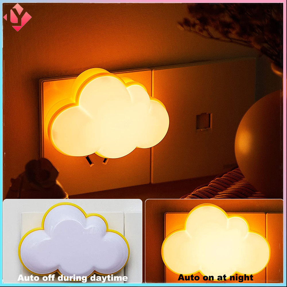 Led Smart Motion Sensor Cloud Night Lights Plug in Auto เปิด/ปิด Cloud สําหรับเด็กห้องนอนบันได ...
