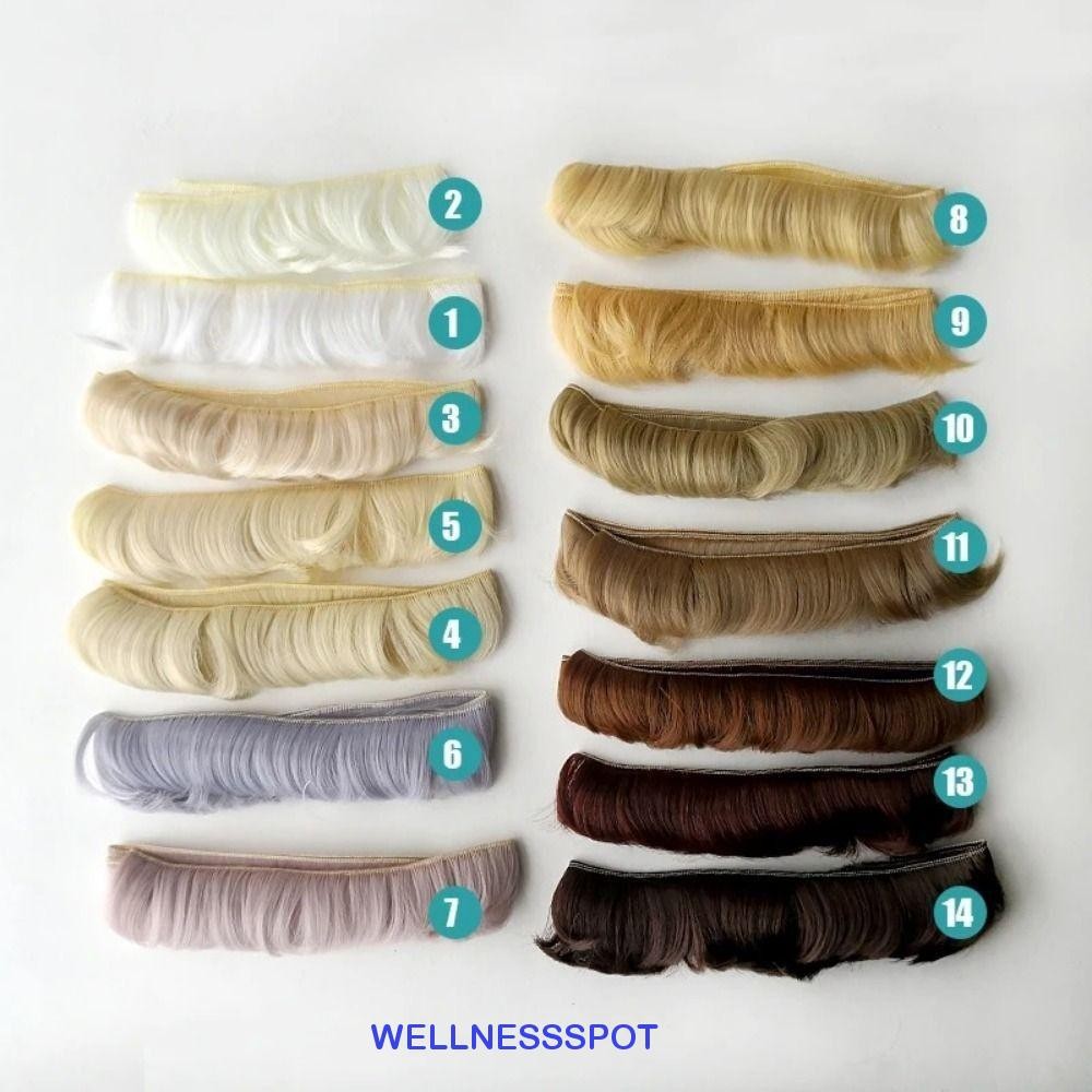 Wellnessspot Bjd DIY Fringe ผม, สูงอุณหภูมิลวด 5x100 ซม.BJD/SD วิกผม Fringe ผม, DIY วิกผมสั้น ...