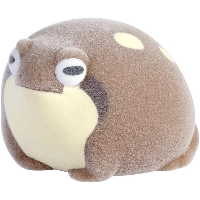 น่ารัก Flocking Common rain Frog,Round Brevicets adspersus,Fatty ...