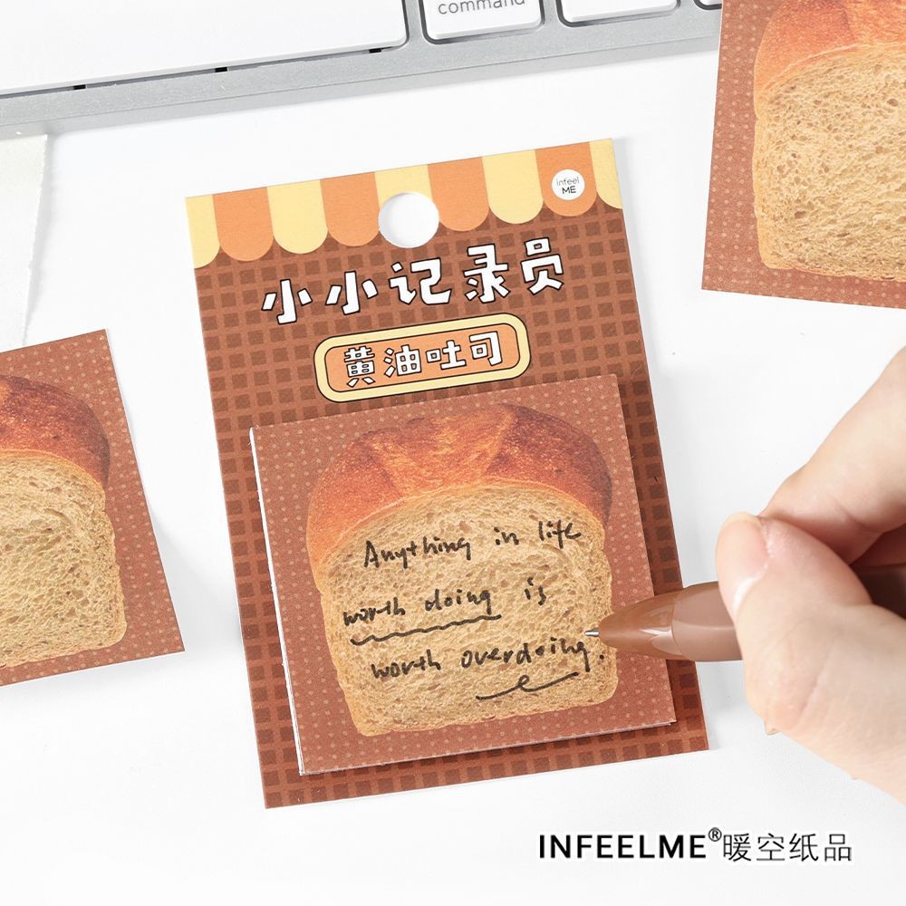 30 ชิ้น Kawaii Sticky Notes Toast มะเขือเทศน่ารัก Self-Stick หมายเหตุ ...