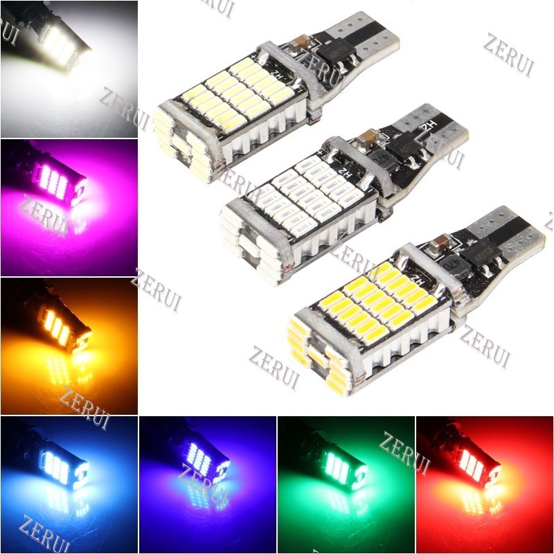 Zr สําหรับ 2pcs รถเบรคโคมไฟ Reserve Light T15 W16W LED 921 912 Super ...