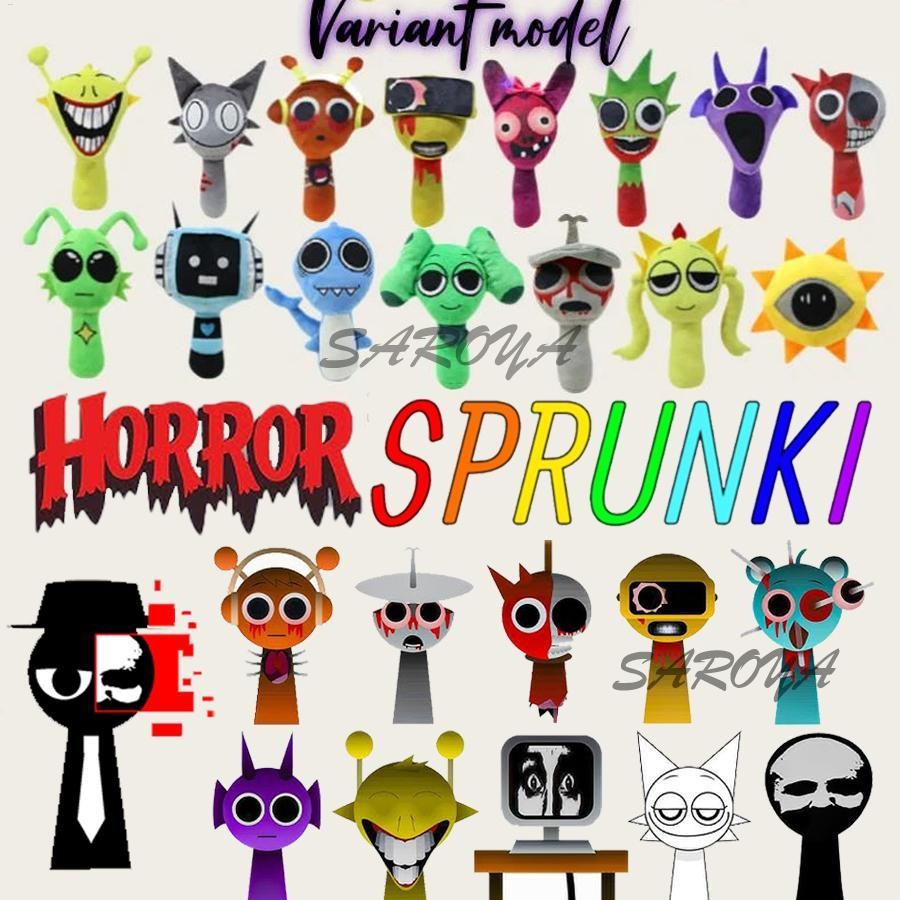 Variant รุ่น Sprunki ของเล่นตุ๊กตา Sprunki Incredibox Venda สีเทา Oren ...